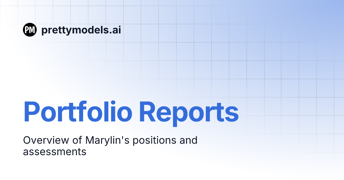 Portfolio Reports | prettymodels.ai